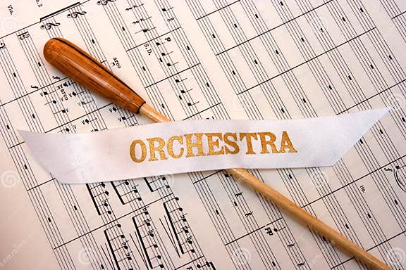 Baton & Music stock photo. Image of wood, notes, conducting - 7098710