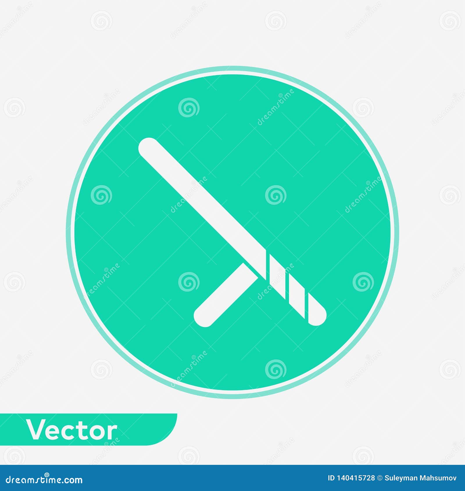 Baton Vector Icon Sign Symbol Stock Illustration - Illustration of ...