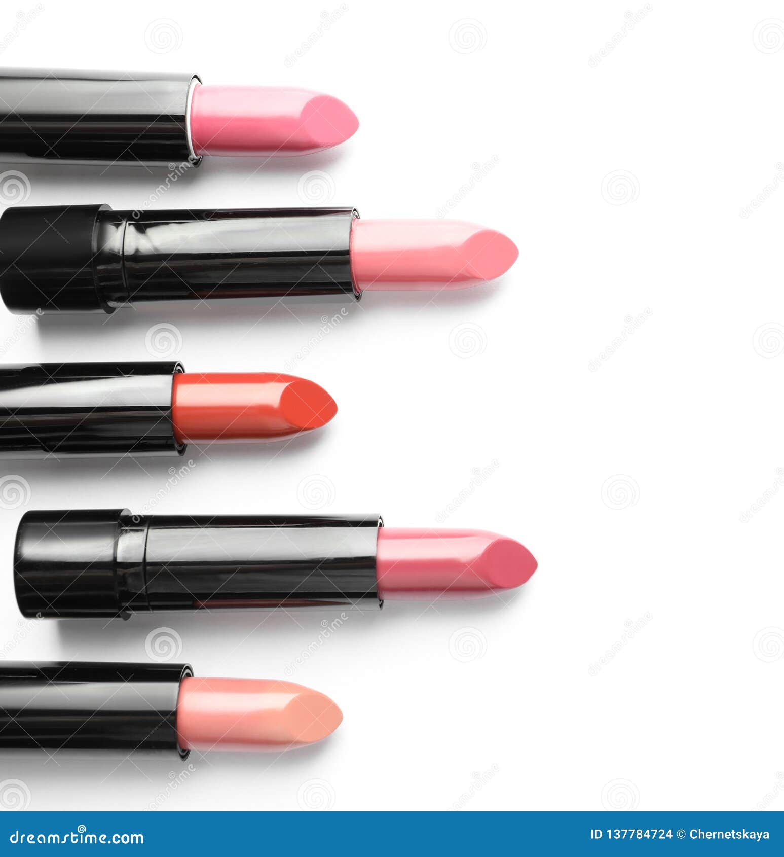 Batons Diferentes No Fundo Branco Foto de Stock - Imagem de objeto ...