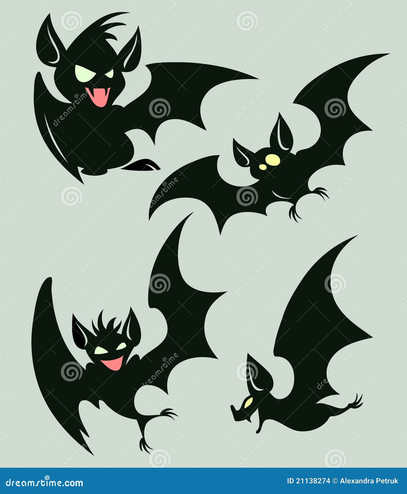 Bats stock vector. Illustration of angry, evil, figure - 21138274