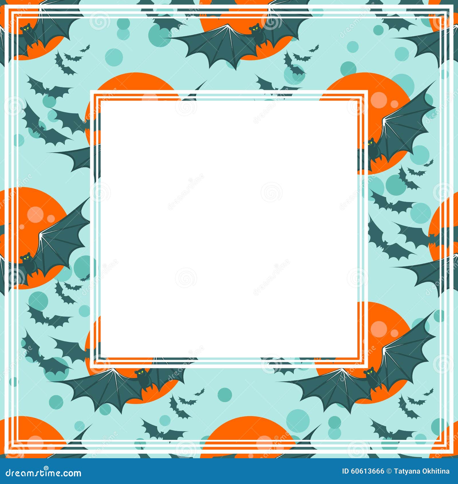 Bats border stock vector. Illustration of sinister, drawing - 60613666