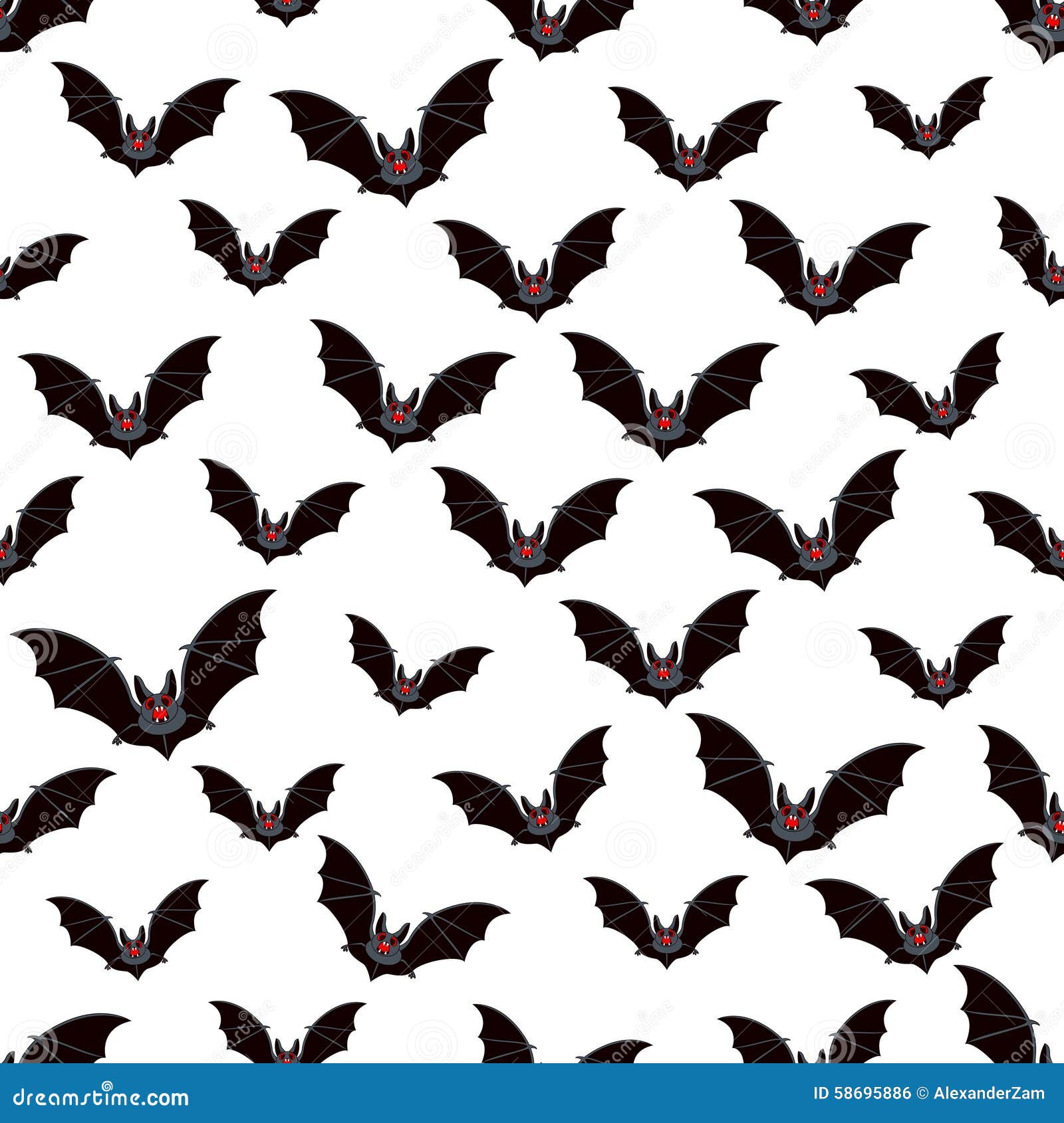 Bats pattern stock vector. Illustration of predator, endless - 58695886