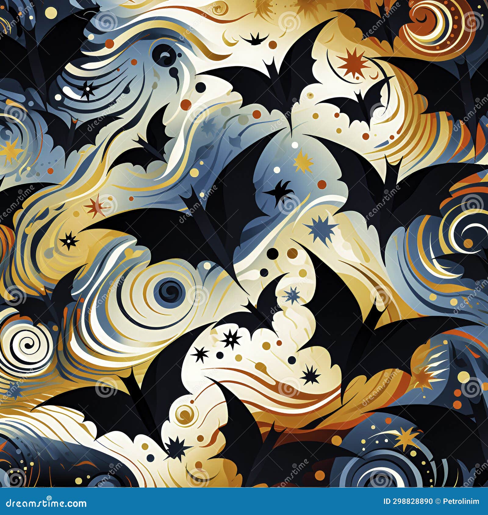 Bats Pattern on White Background Stock Illustration - Illustration of ...