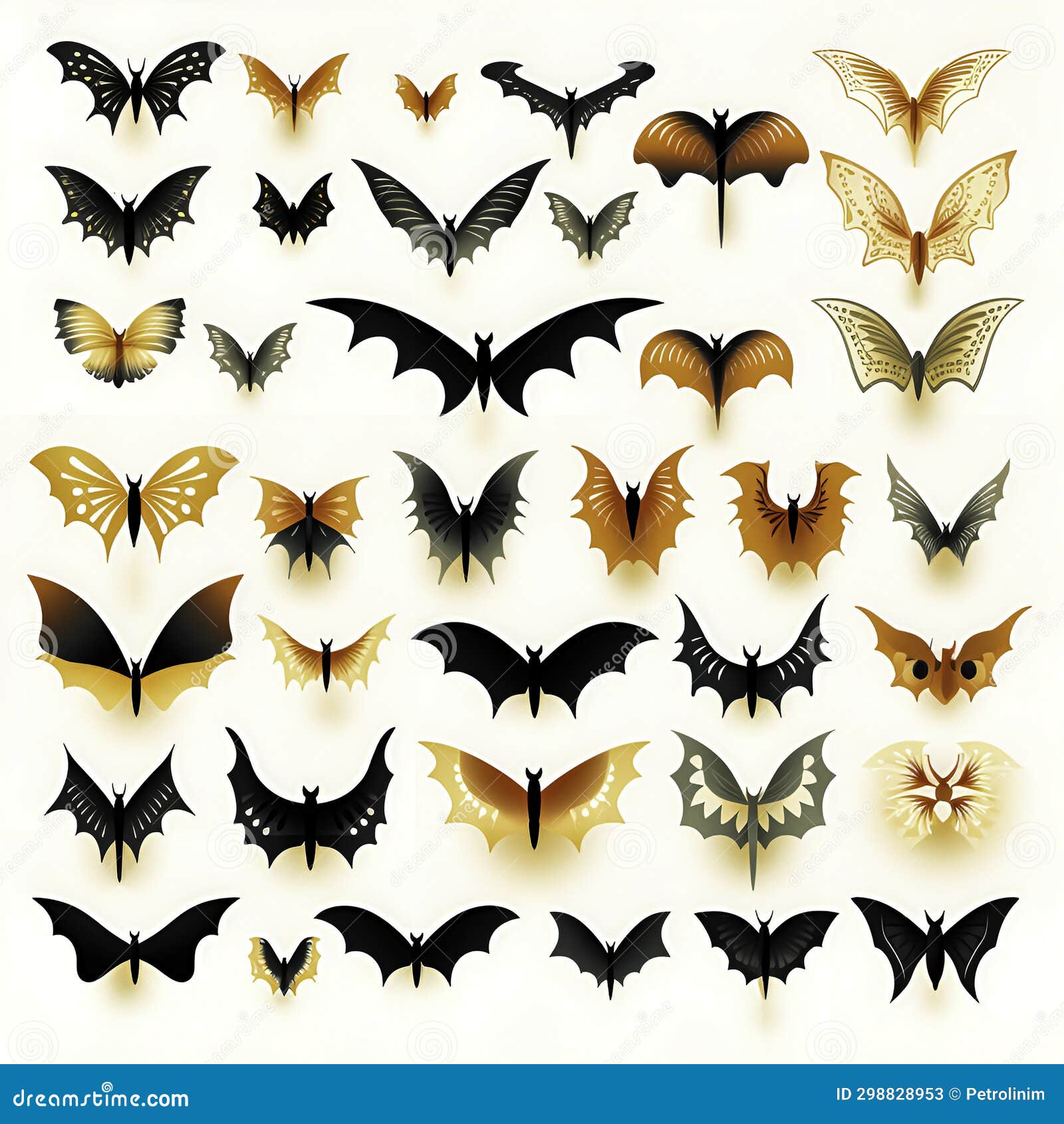 Bats Pattern on White Background Stock Illustration - Illustration of ...