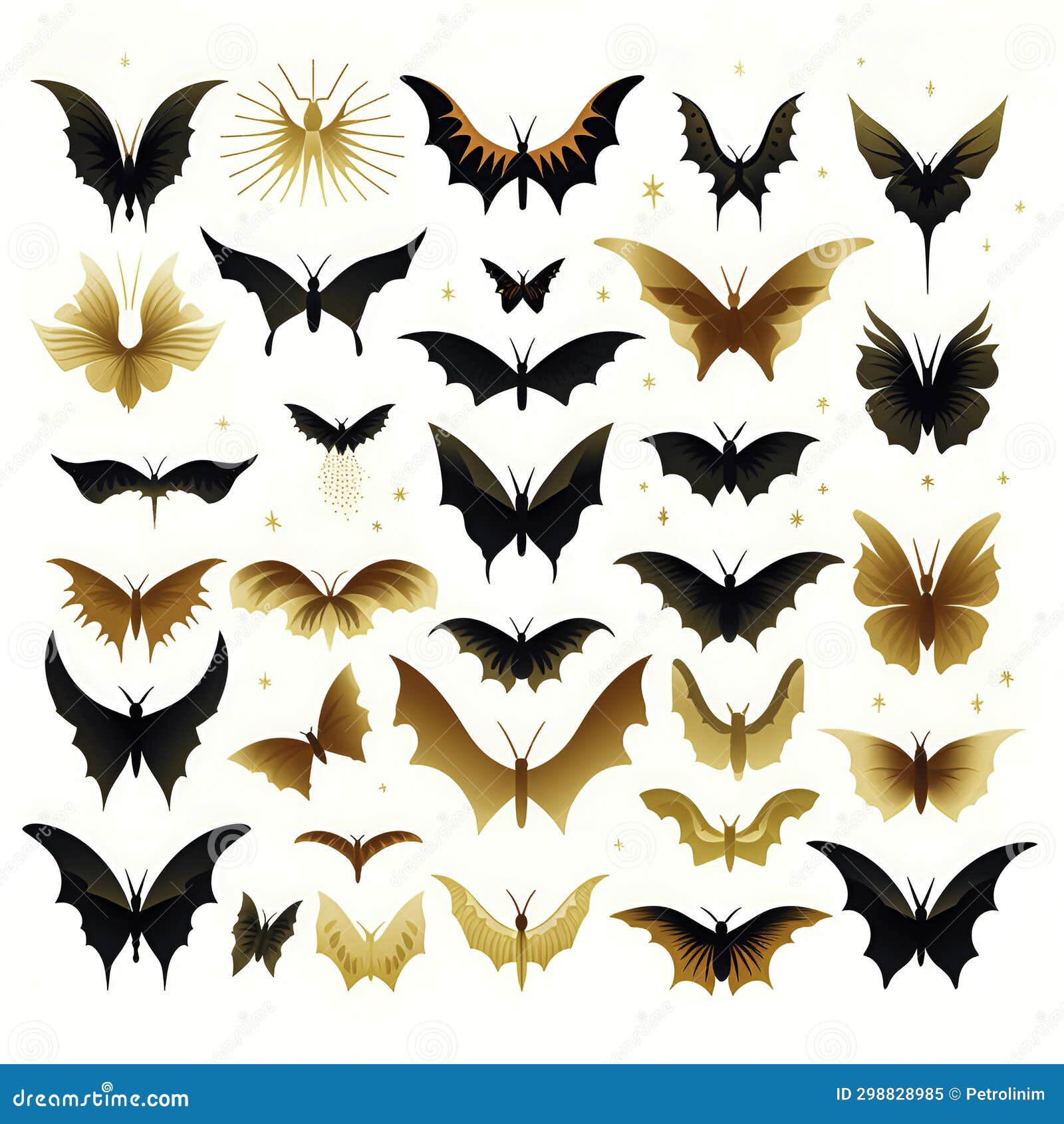 Bats Pattern on White Background Stock Illustration - Illustration of ...