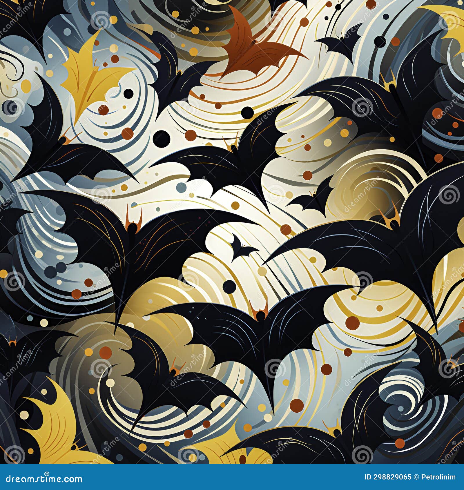 Bats Pattern on White Background Stock Illustration - Illustration of ...