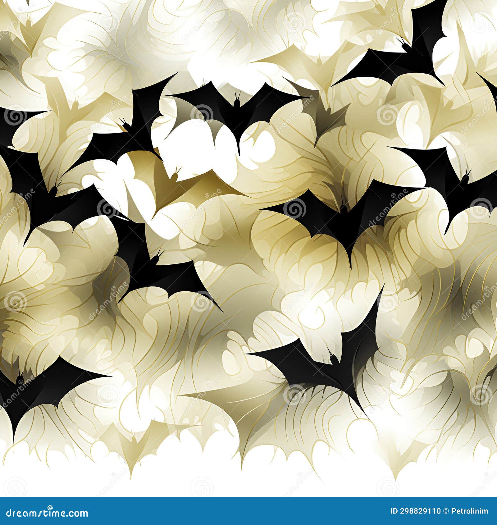 Bats Pattern on White Background Stock Illustration - Illustration of ...
