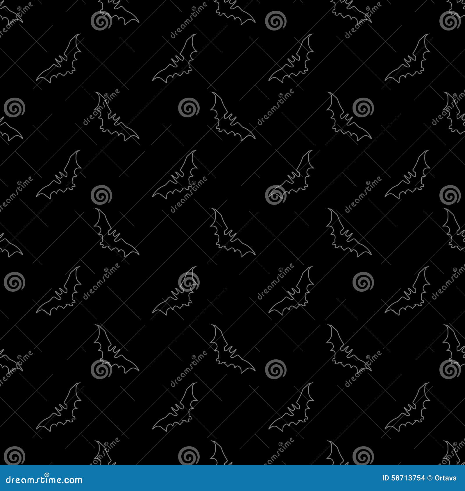 Bats seamless pattern 1 stock vector. Illustration of background - 58713754