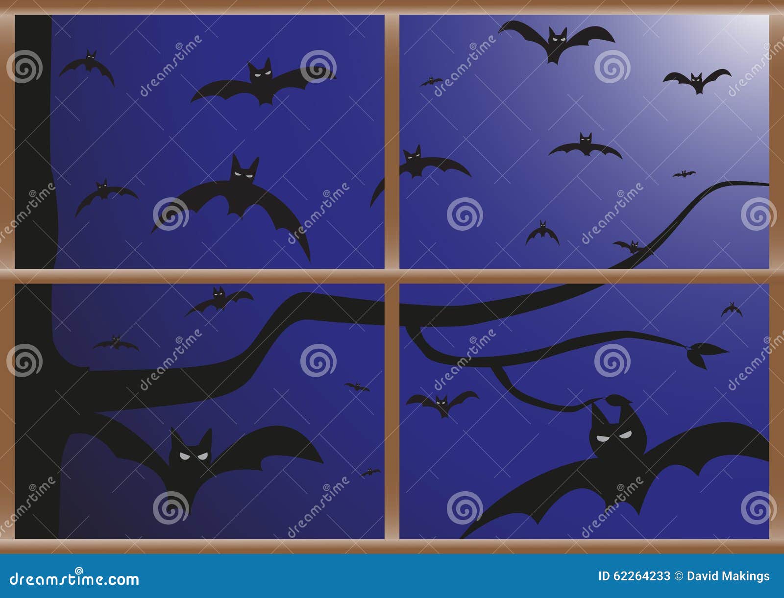Bats at Your Window stock illustration. Illustration of haunting - 62264233