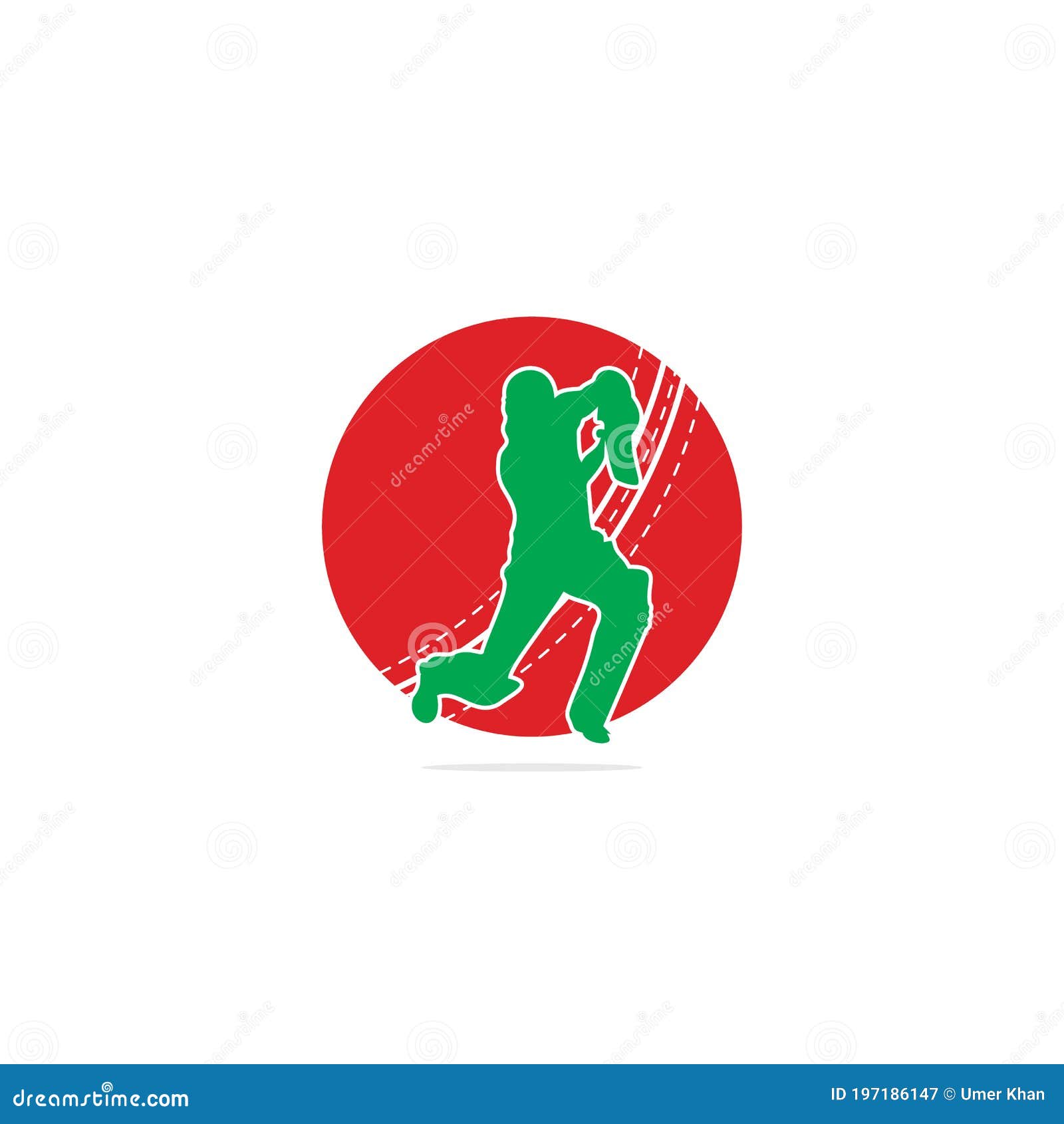 Batsman Playing Cricket. Cricket Competition Logo Stock Vector ...