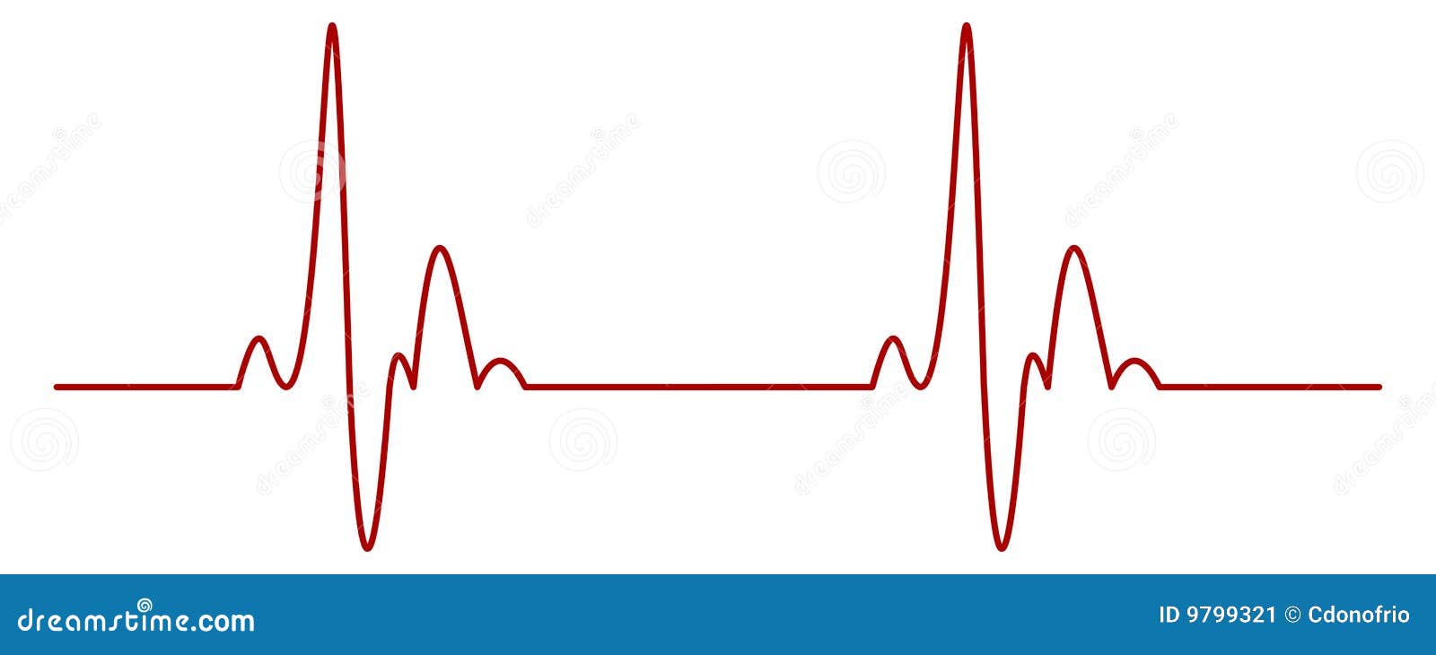 Battement de coeur illustration de vecteur. Illustration du durée - 9799321