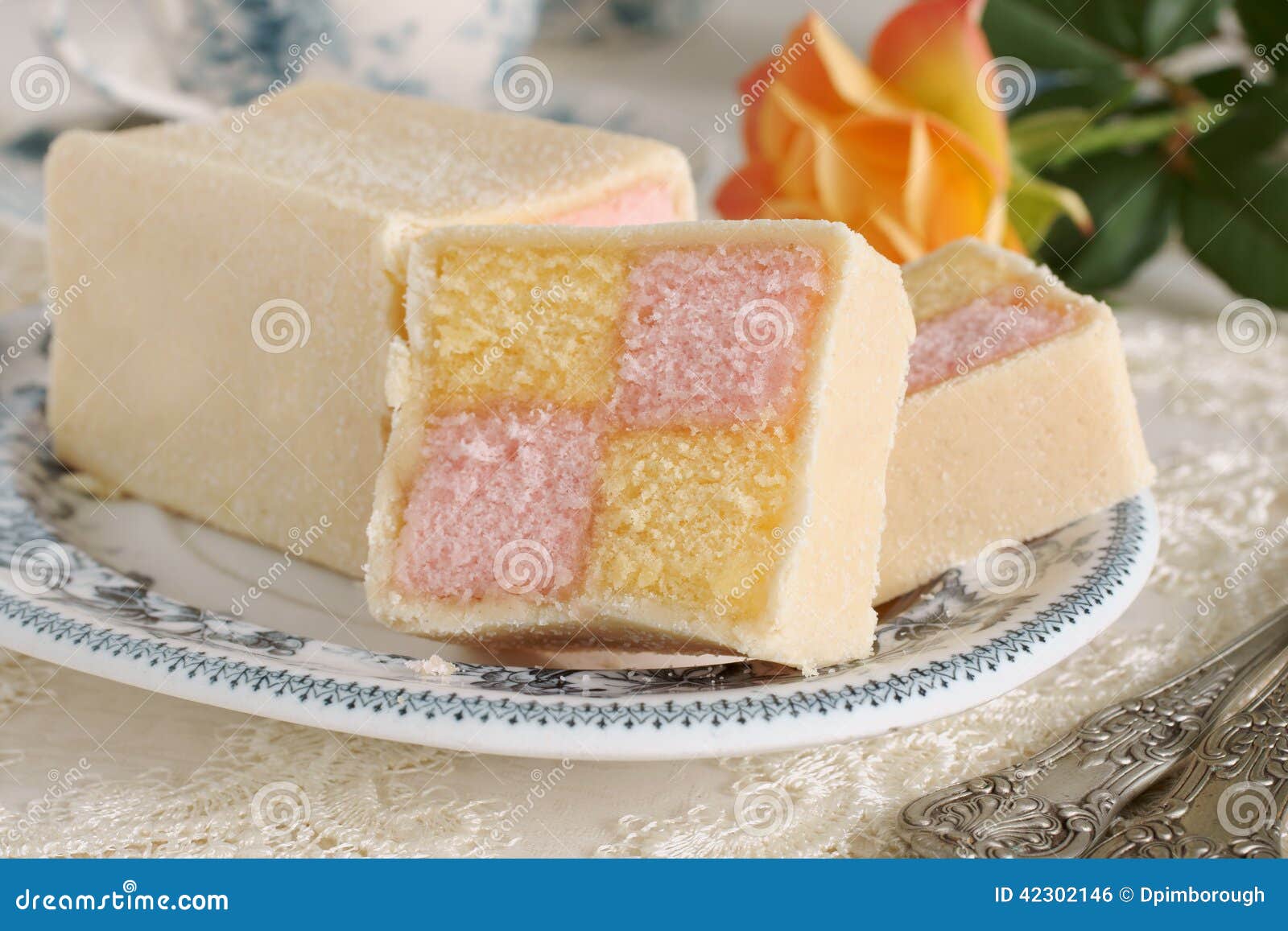 Battenberg Cake Stock Image | CartoonDealer.com #42335161