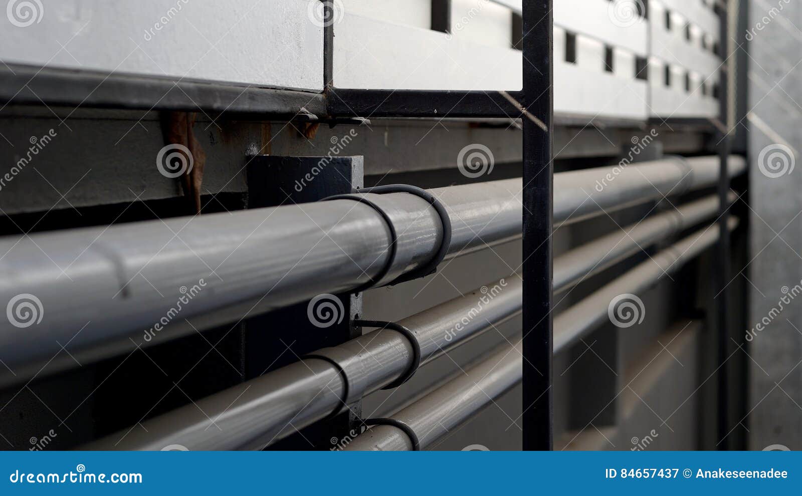 Battens pipe stock image. Image of space, wall, metal - 84657437