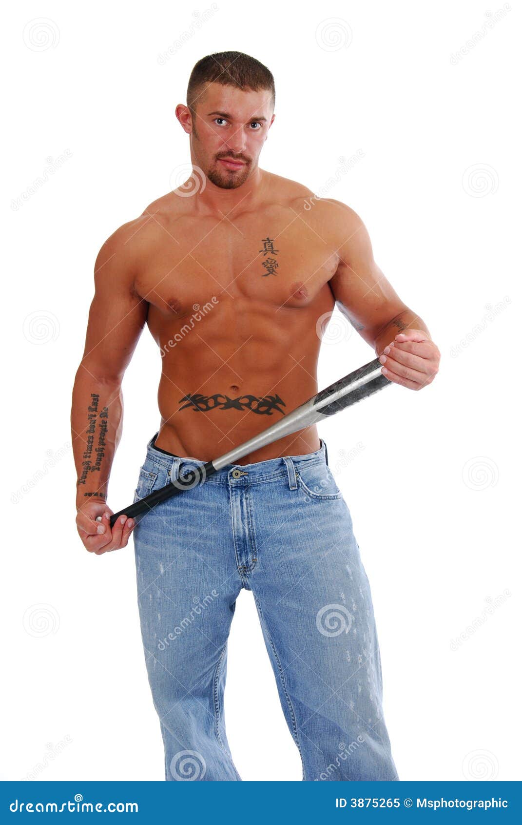 Batter stock image. Image of young, shirtless, stomach - 3875265