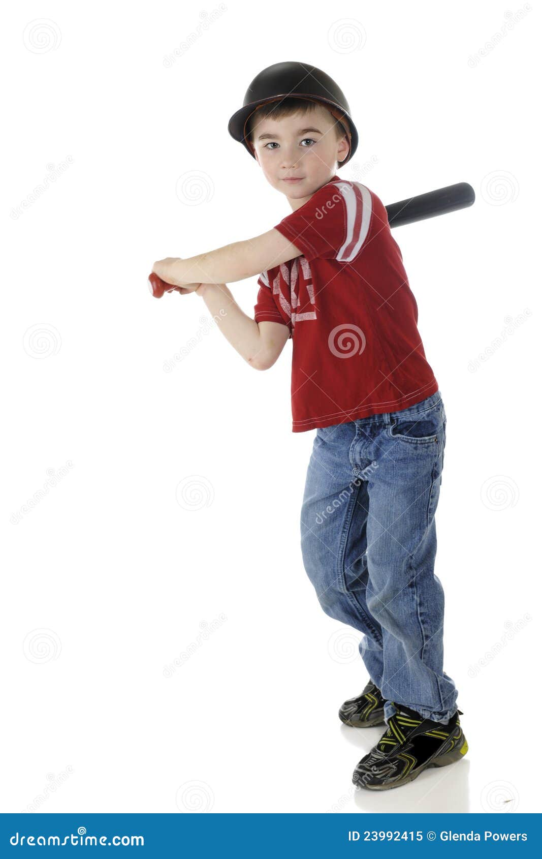 Batter Up! stock image. Image of young, sneakers, shirt - 23992415
