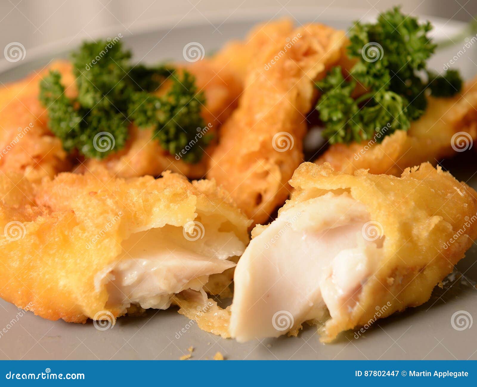 Battered Cod stock image. Image of plate, white, indian - 87802447
