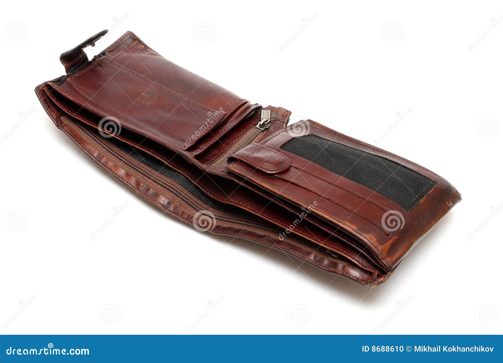 Battered empty purse stock photo. Image of copper, paying - 8688610