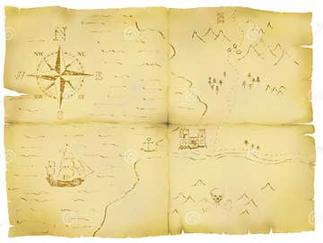 Vintage Map stock illustration. Illustration of rough - 29809436