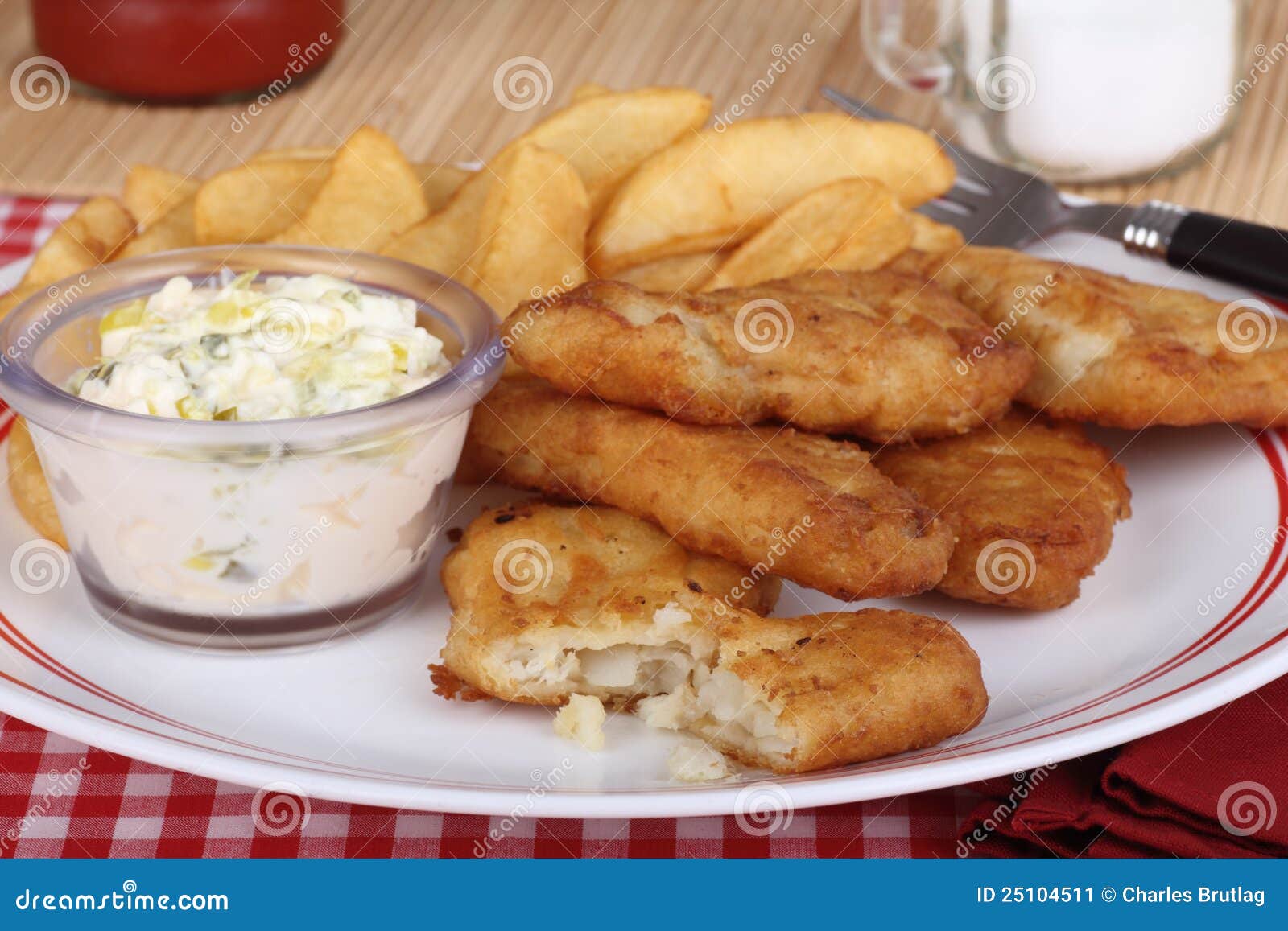 Battered Fish Fillet Meal stock image. Image of lunch - 25104511