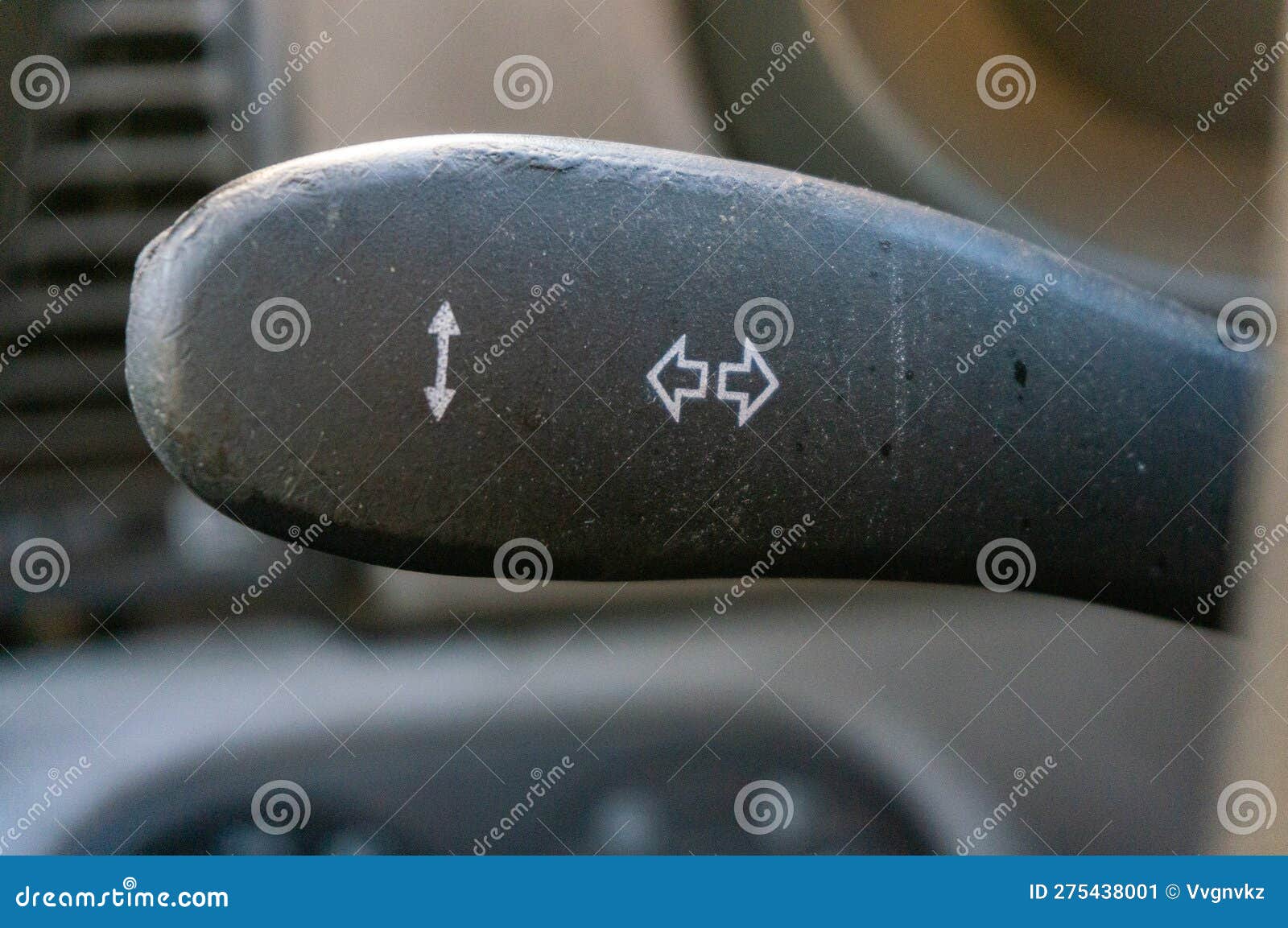 The Battered Shift Lever of the Turn Signal Stock Image - Image of ...