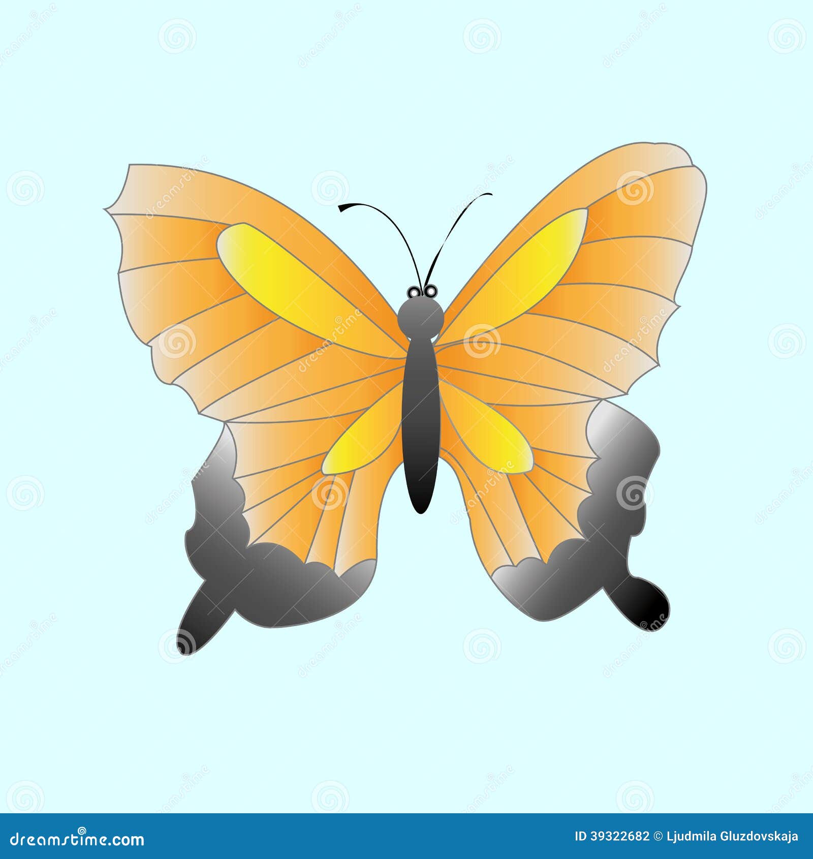Batterfly vector illustratie. Illustration of seizoen - 39322682