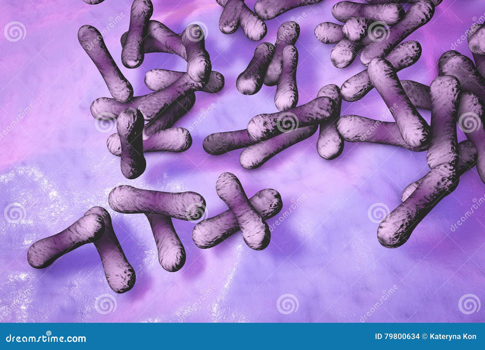 Batteri Che Causano La Difterite Illustrazione di Stock - Illustrazione ...