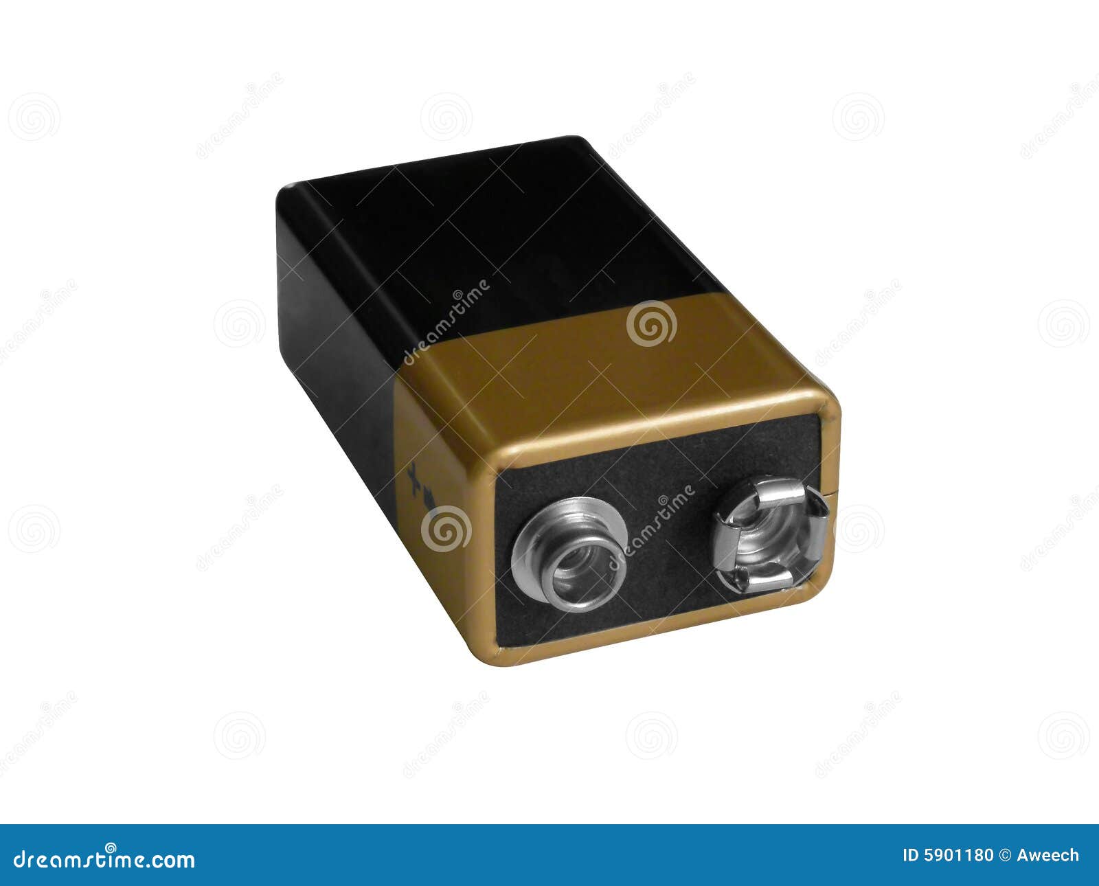 Batteria 9V fotografia stock. Immagine di positivo, negativo - 5901180