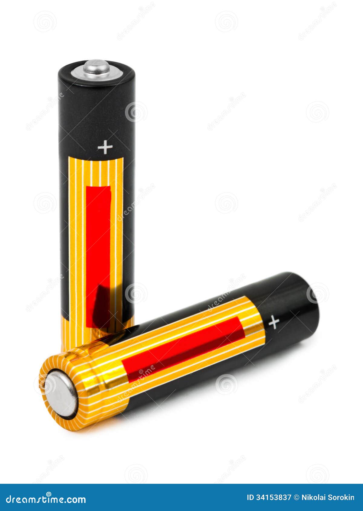 Batterien stockbild. Bild von kadmium, alkalisch, metall - 34153837