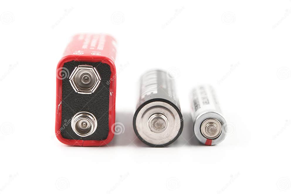 Batteries stock photo. Image of positive, batteries, volts - 1671298