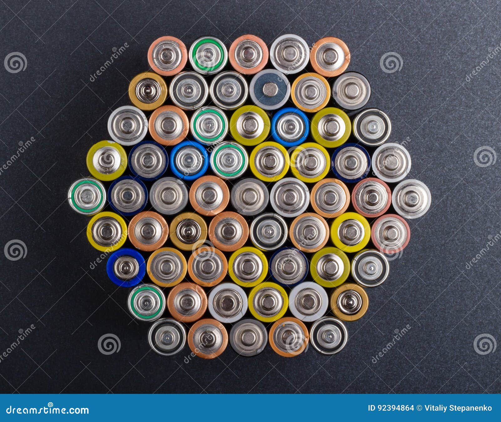 Batteries stock photo. Image of rechargeable, metal, closeup - 92394864