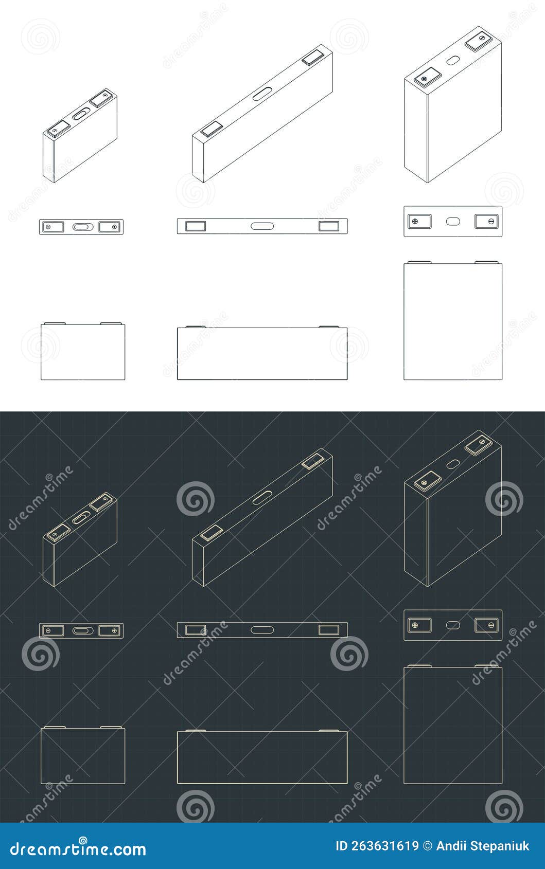 Batteries cell set stock vector. Illustration of transport - 263631619