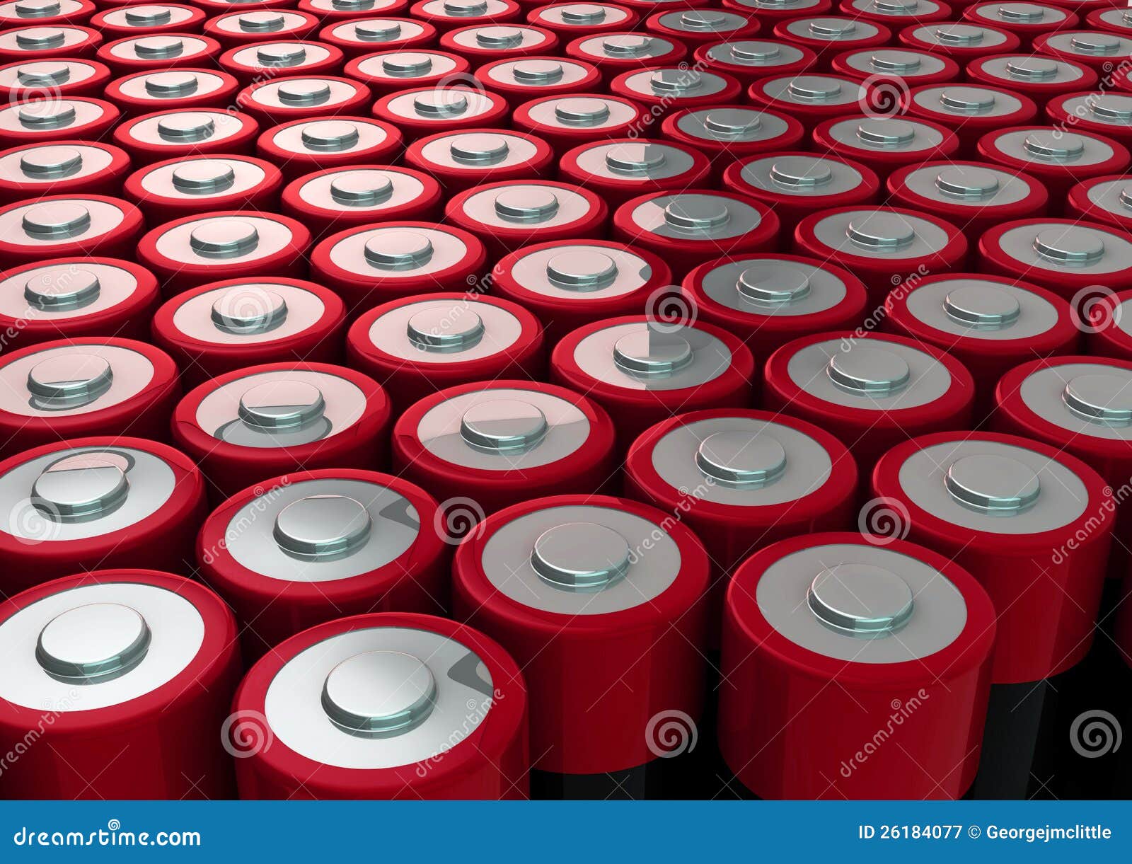 Batteries field stock illustration. Illustration of shadows - 26184077