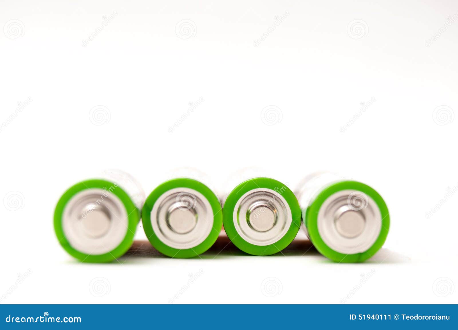 4 batteries stock image. Image of source, connection - 51940111