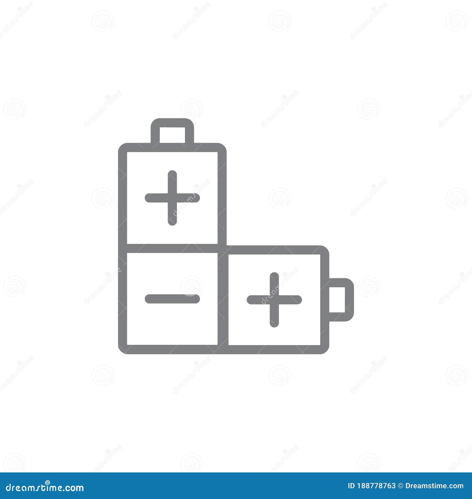 Batteries Line Vector Icons And Signs. Charger, Power, Rechargeable ...