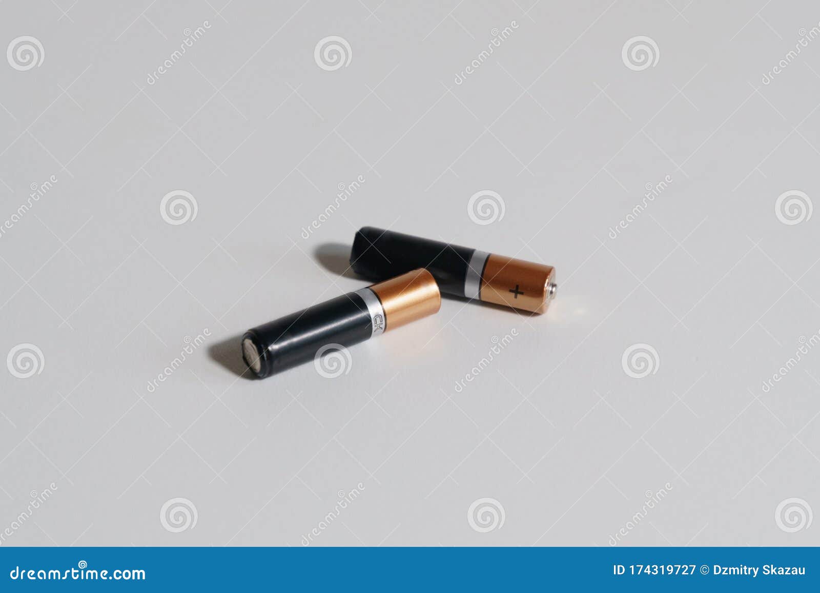 Batteries on a White Background Stock Image - Image of metal, industry ...