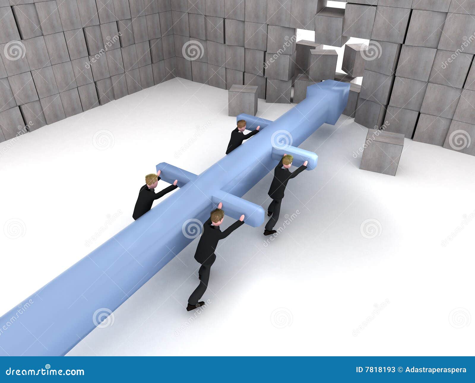 Battering ram stock illustration. Illustration of obstacle - 7818193