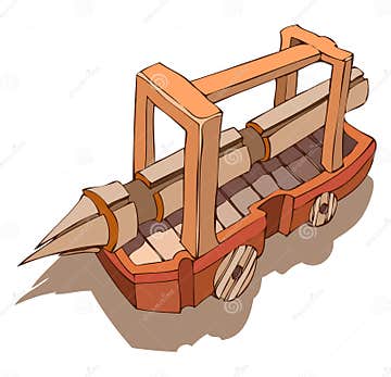 Battering Ram Vector Illustration. Stock Vector - Illustration of ...