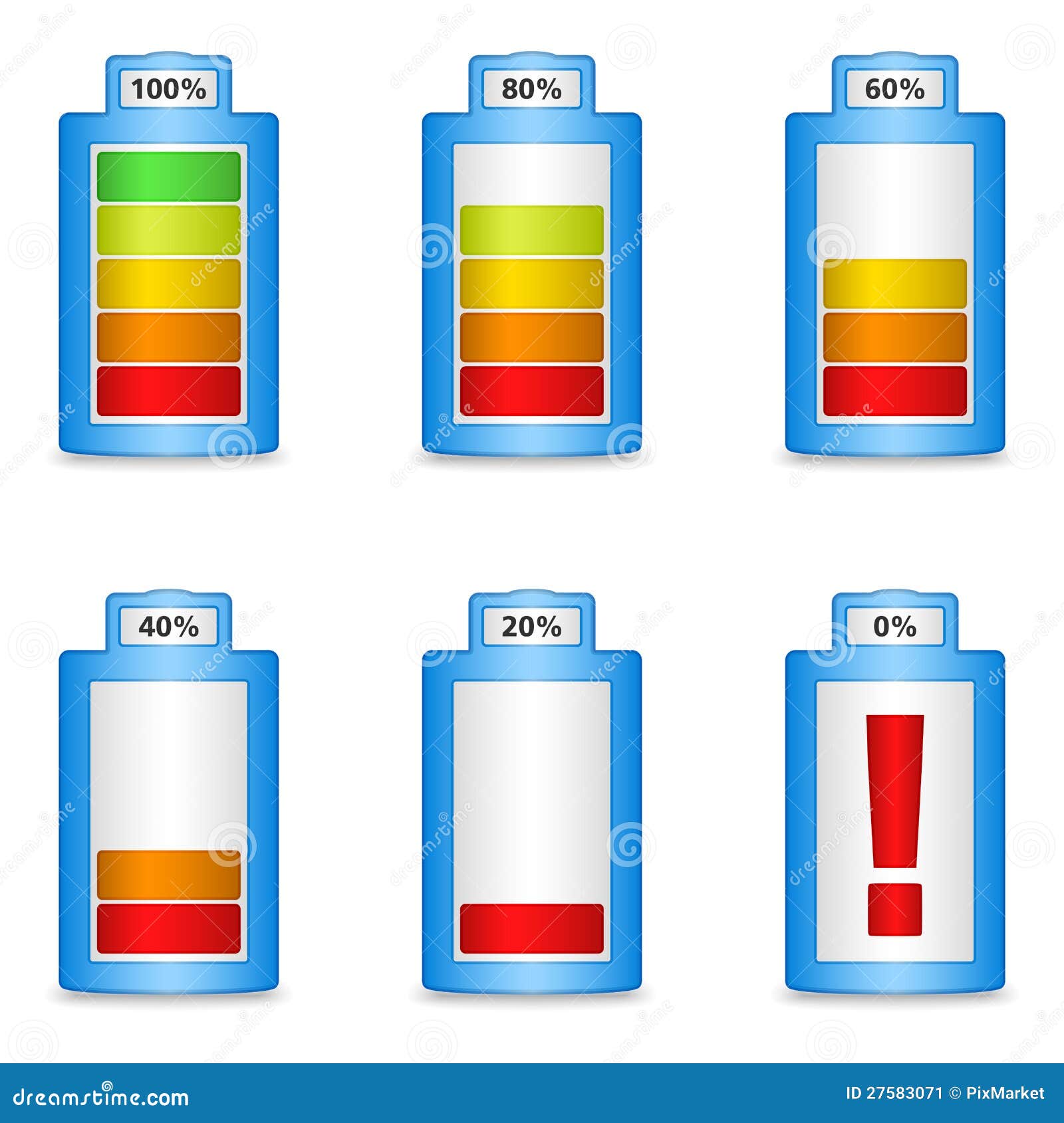 Battery stock vector. Illustration of battery, shape - 27583071
