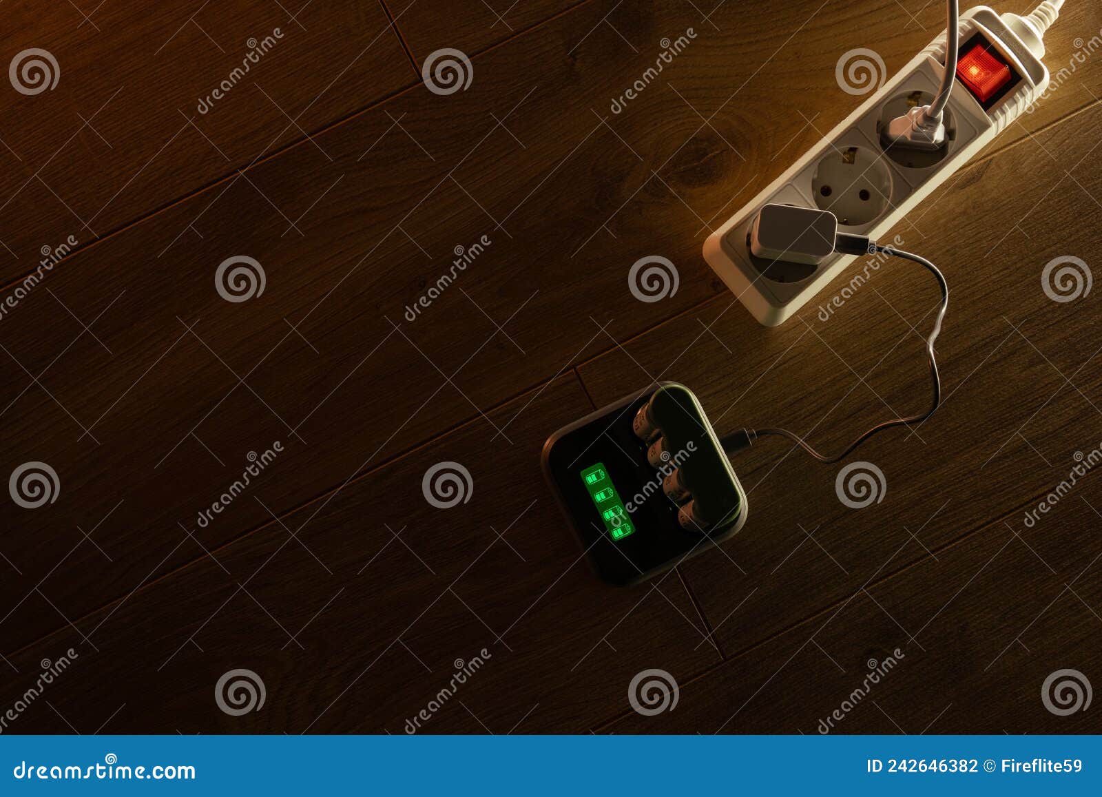 Battery Boost Process. Loading of Electricity by Cable from Power ...