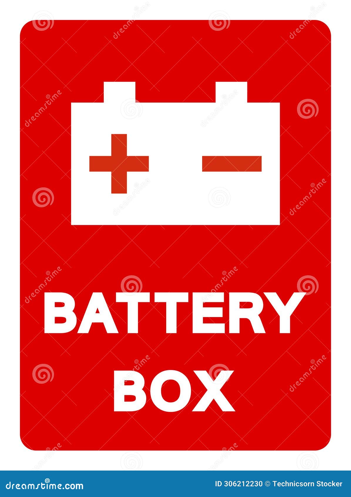 Battery Box Symbol Sign, Vector Illustration, Isolate on White ...