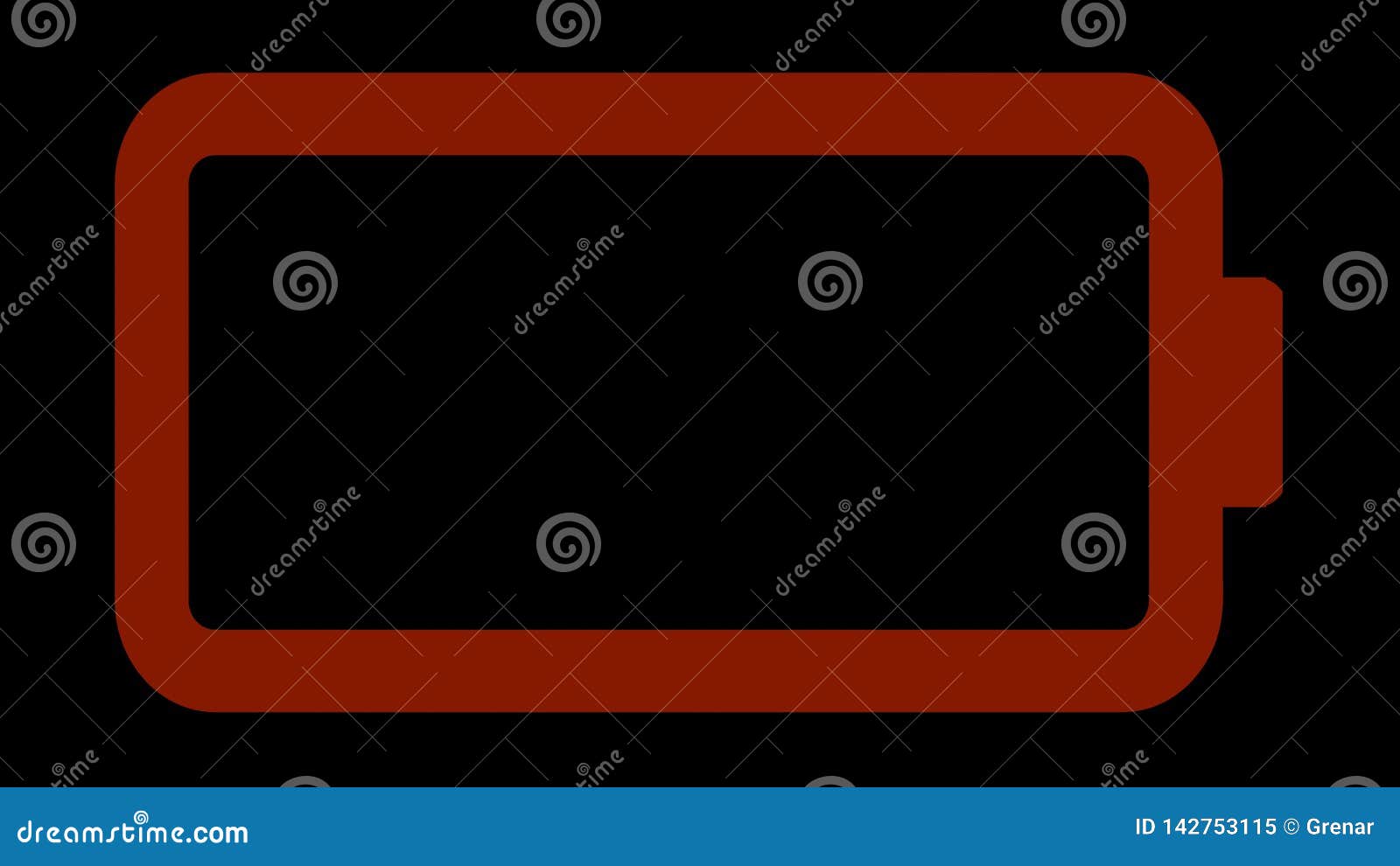 Battery Camera Plain Empty Red Stock Illustration - Illustration of ...
