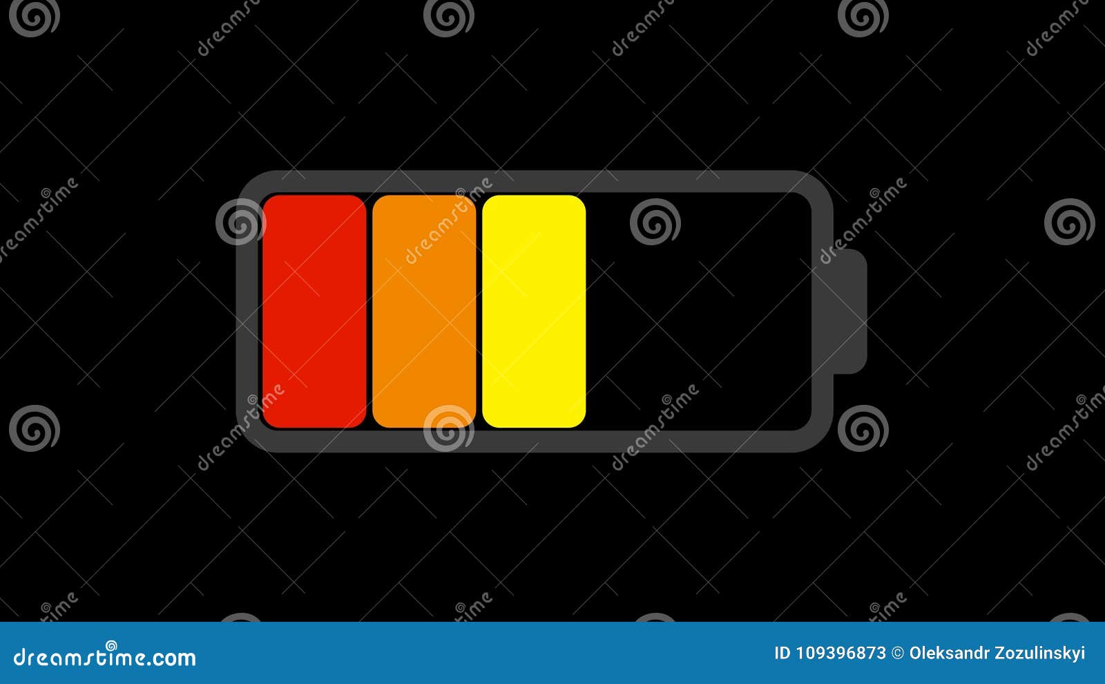 Battery Charge Animation on Black Able To Loop Stock Video - Video of ...
