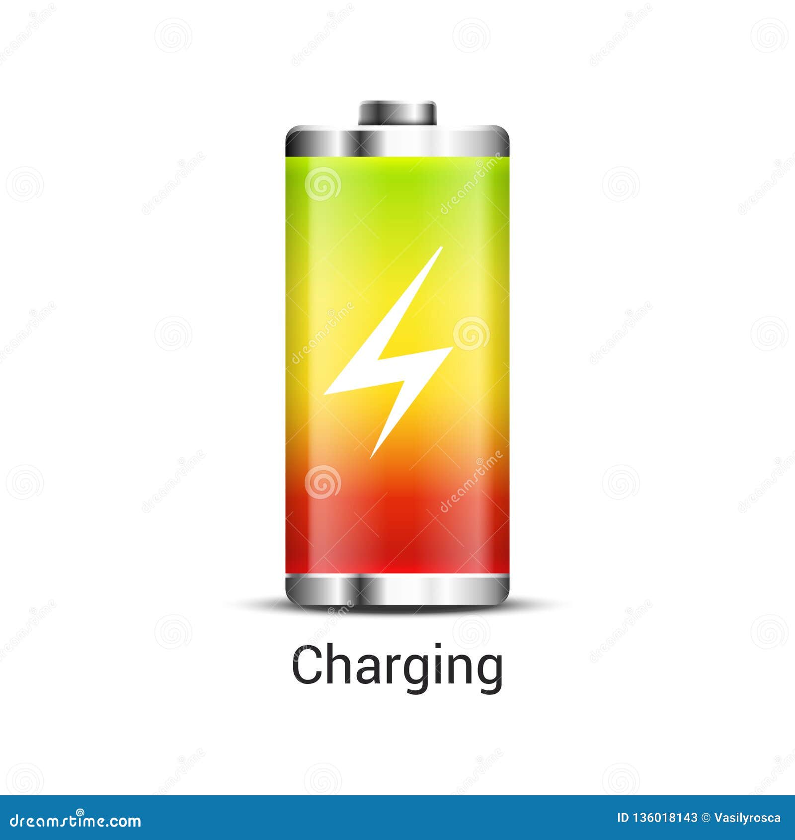 Battery Charge Energy Power Icon. Vector Battery Recharge Design ...