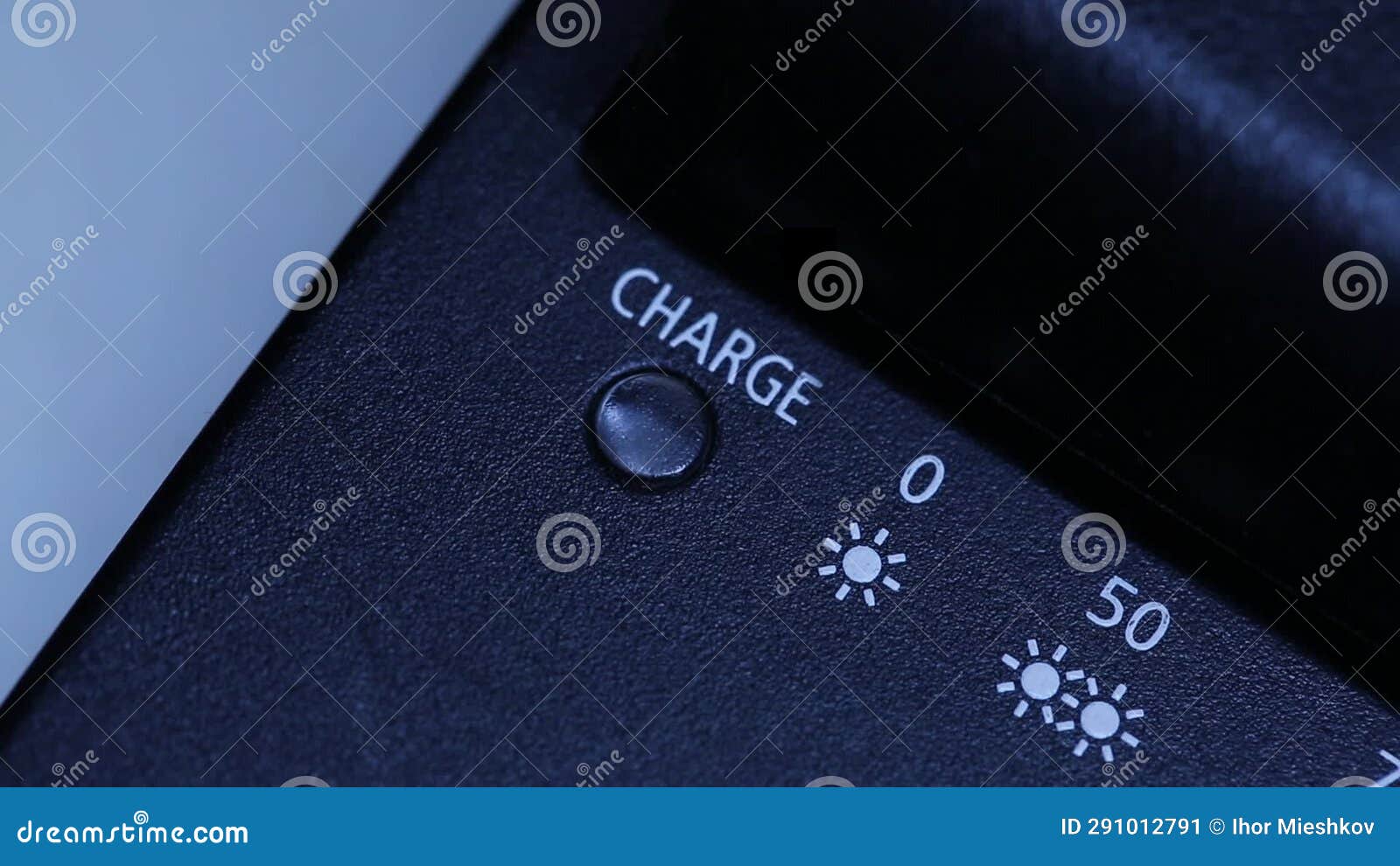 Battery Charge Indicator, Battery Charging Close View, Red Indicator ...