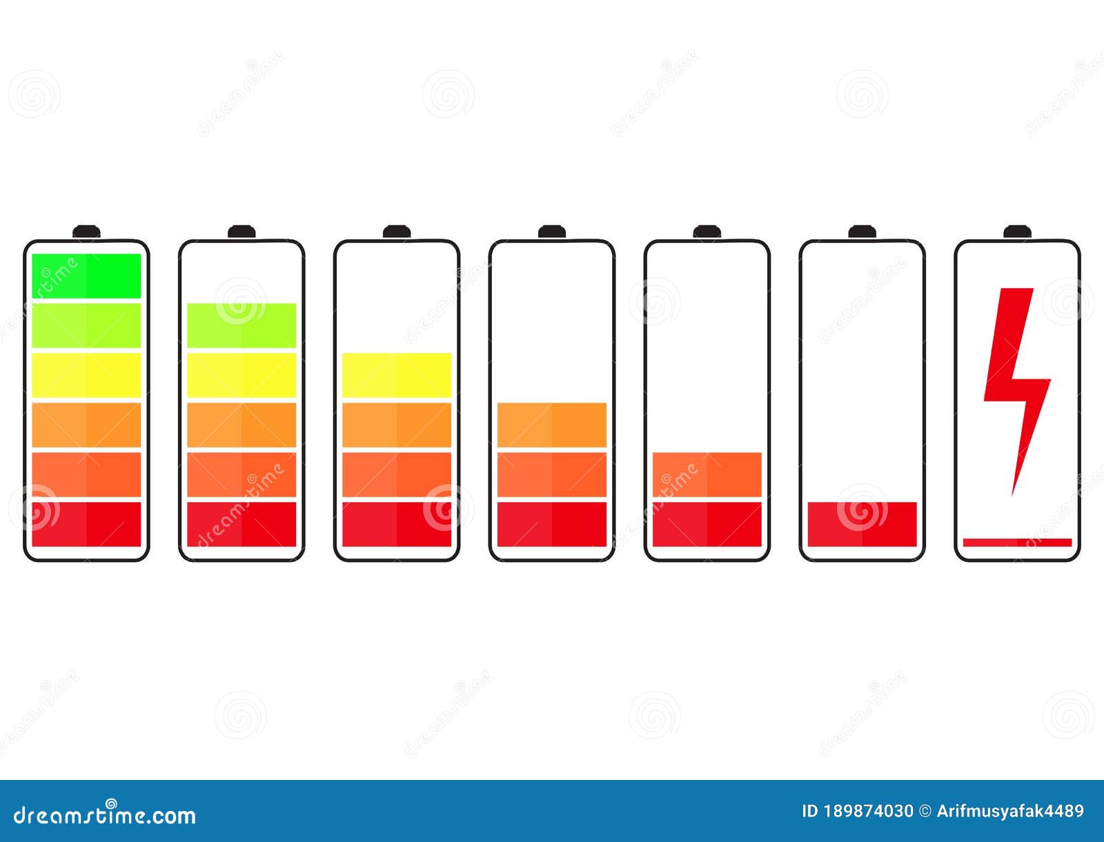 Battery Charge Indicator Icons Stock Vector - Illustration of icon ...