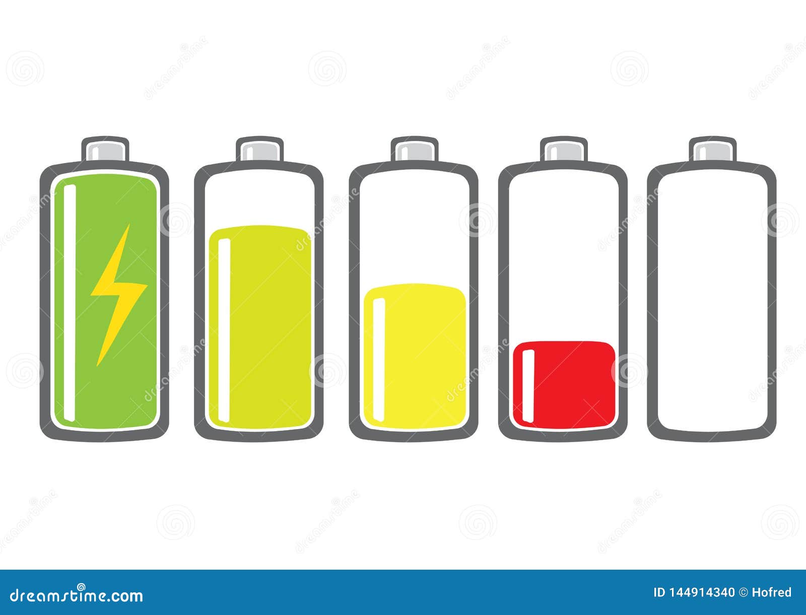 Energy Level Icon. Charge Load, Phone Battery Indicator, Smartphone ...
