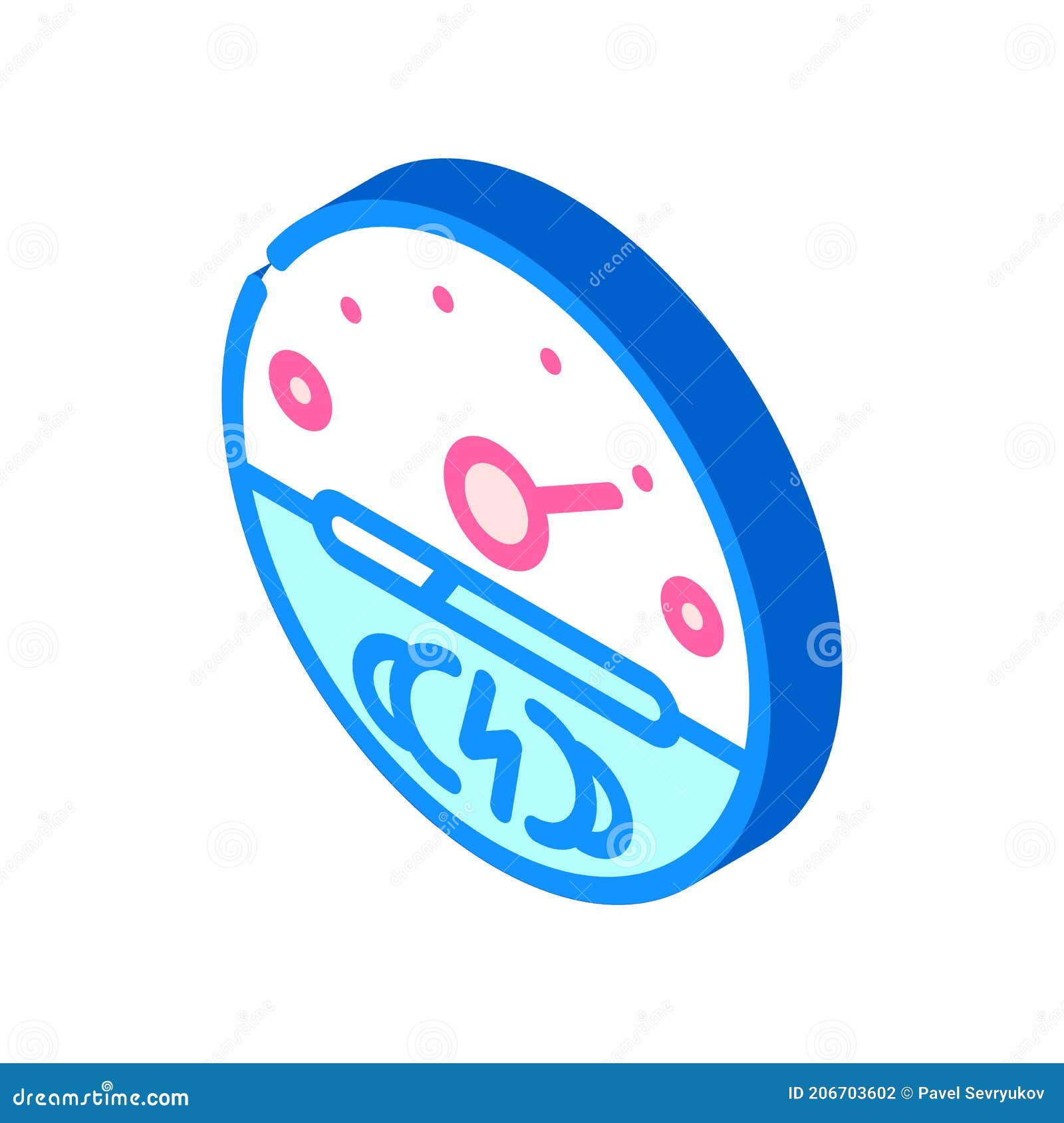 Battery Charge Sensor Isometric Icon Vector Illustration Stock ...