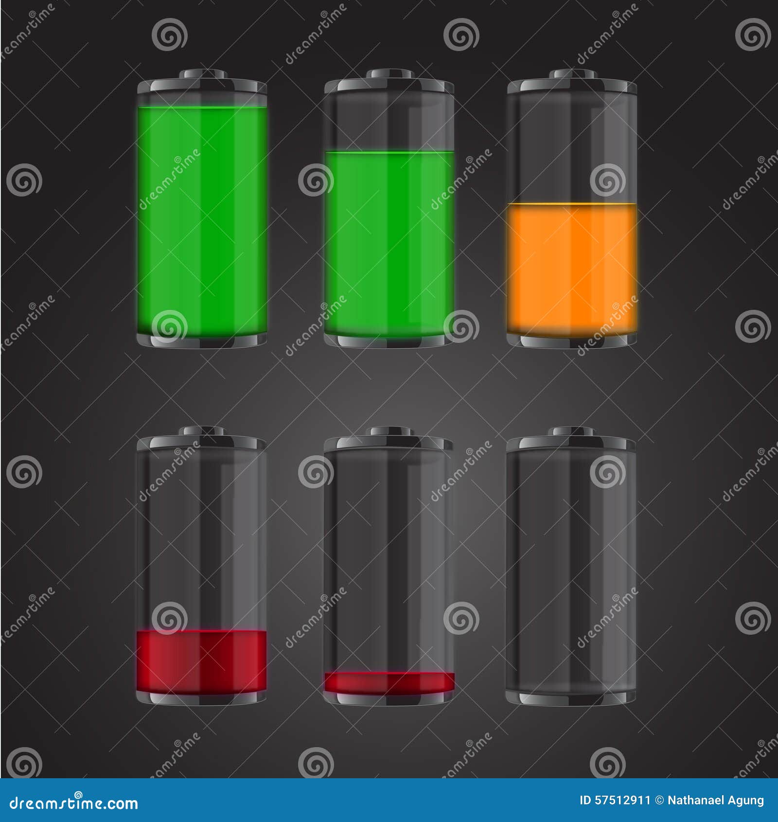 Battery Charge Status - Illustration Stock Vector - Illustration of ...