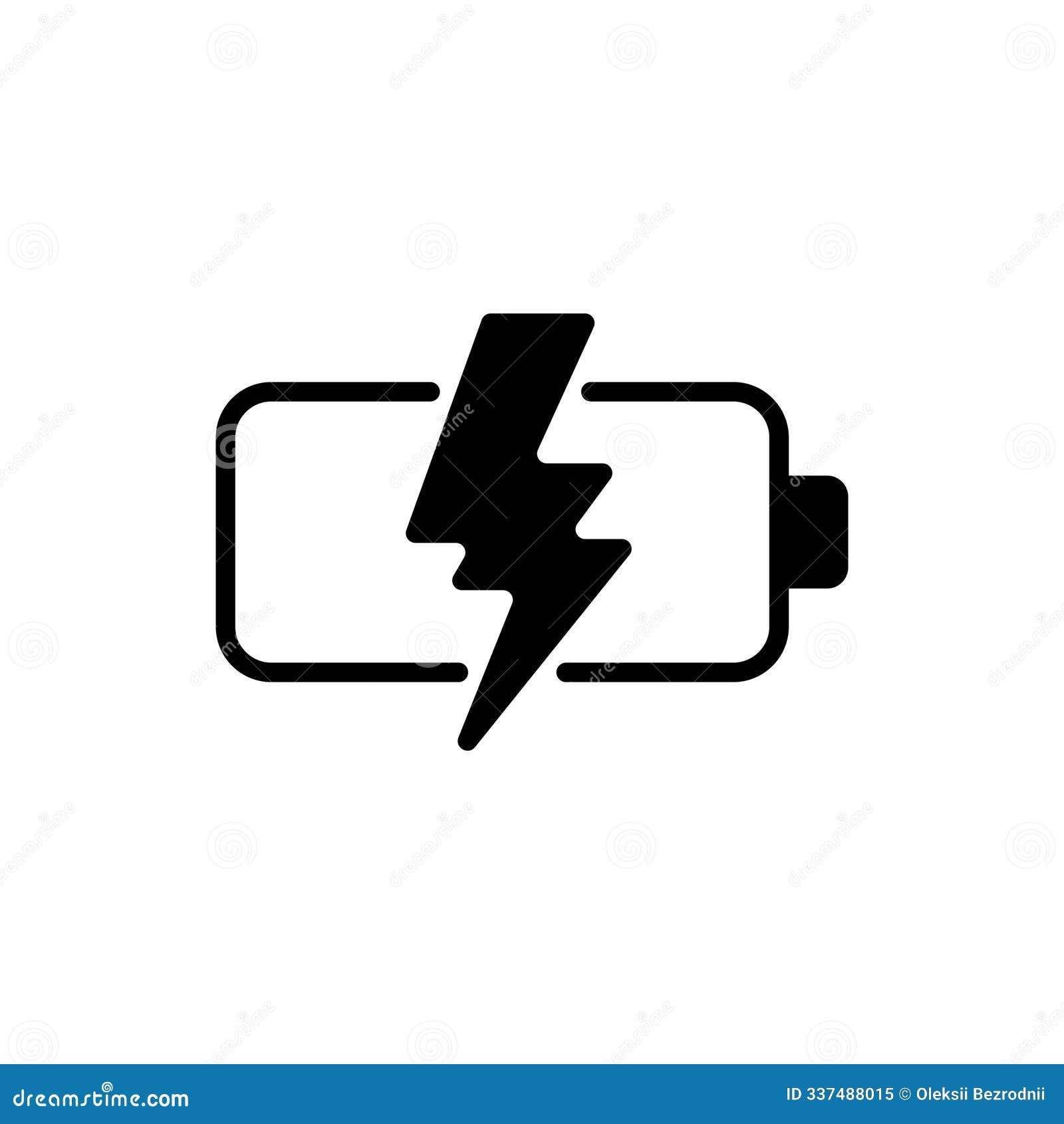 Battery Charge Thunder Power Flash and Bolt Energy Stock Illustration ...