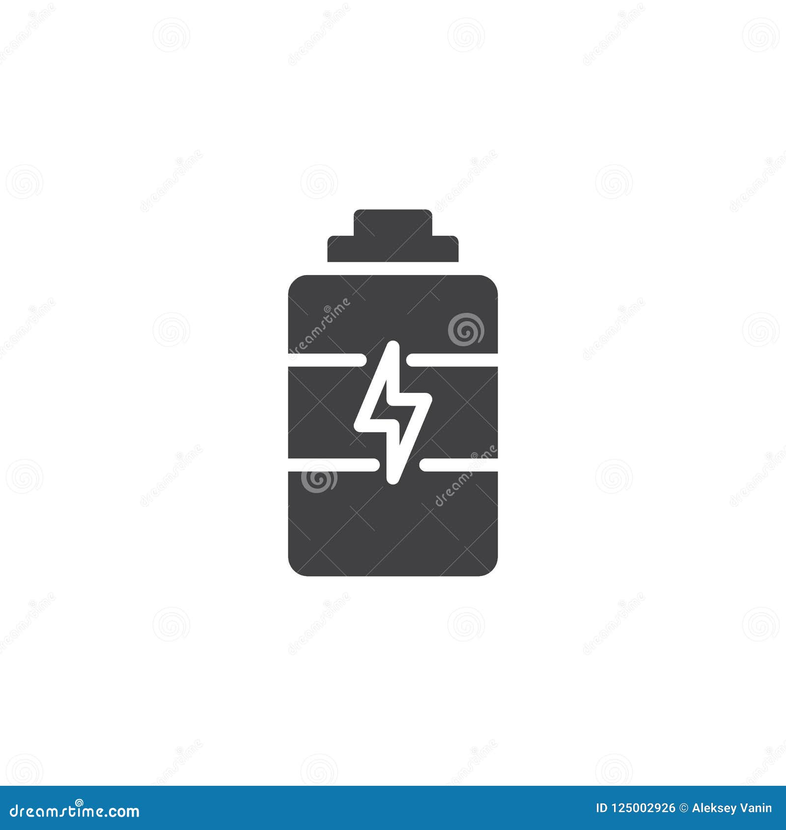 Battery charge vector icon stock vector. Illustration of energy - 125002926